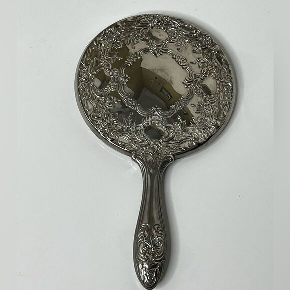 Unbranded | Accessories | Silverplatedrose Pattern Weighted Vanity Hand ...